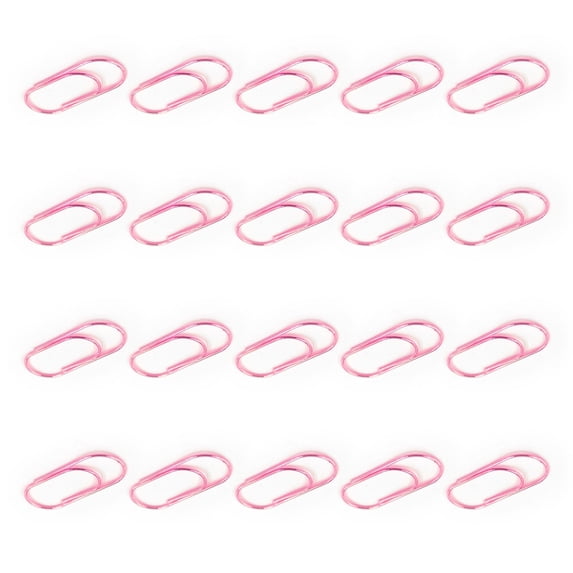 20Pcs Colored Paper Clip 50mm Large File Clip Metal Paperclips Colorful ...
