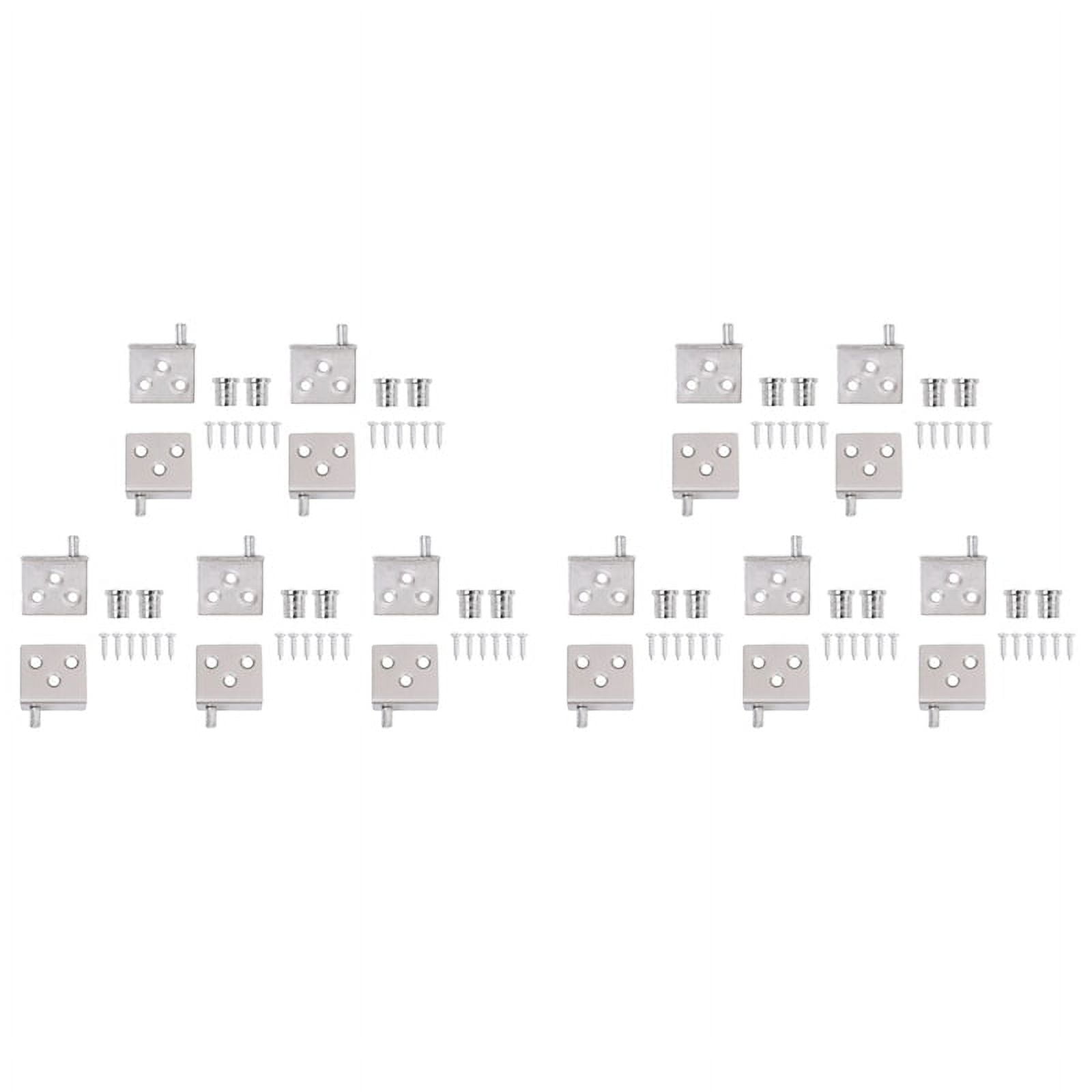 20Pcs Concealed Hinges Cabinet Up and Down Door Pivot CT Corner Codes ...