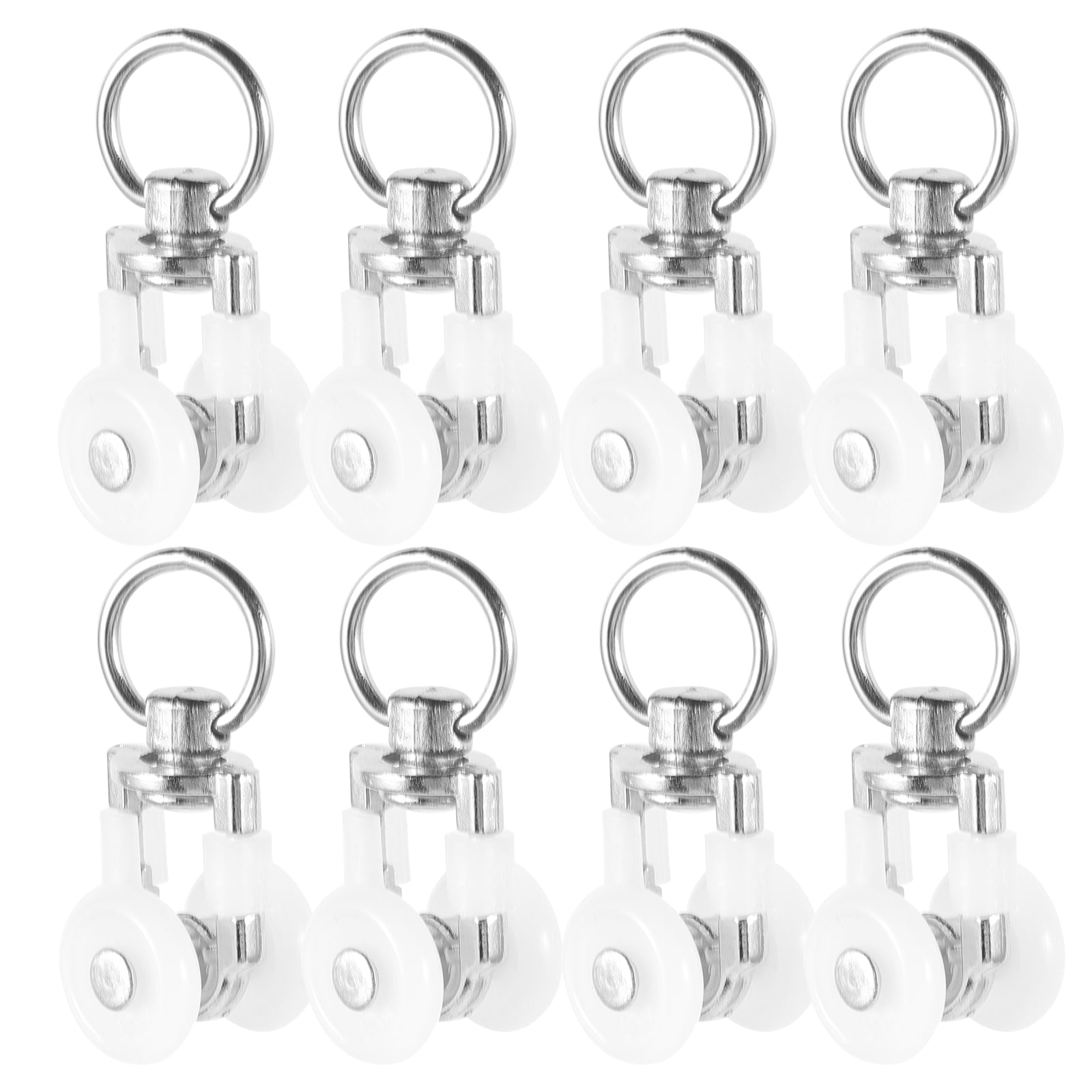 20Pcs Curtain Track Gliders with Double Wheel Rolling Slider Rollers ...