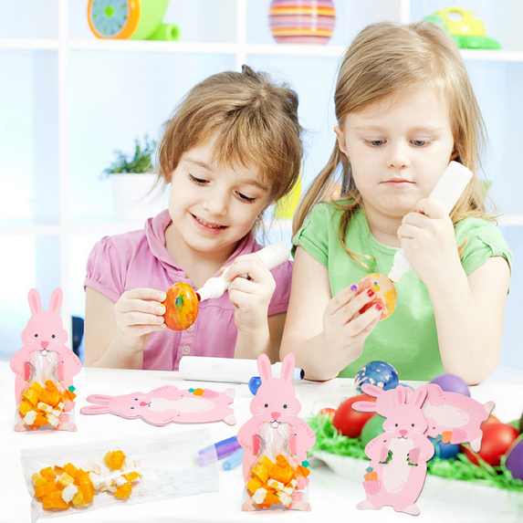 20Pcs Cute Animal (Rabbit) Themed Easter Greeting & Candy Cards, For ...