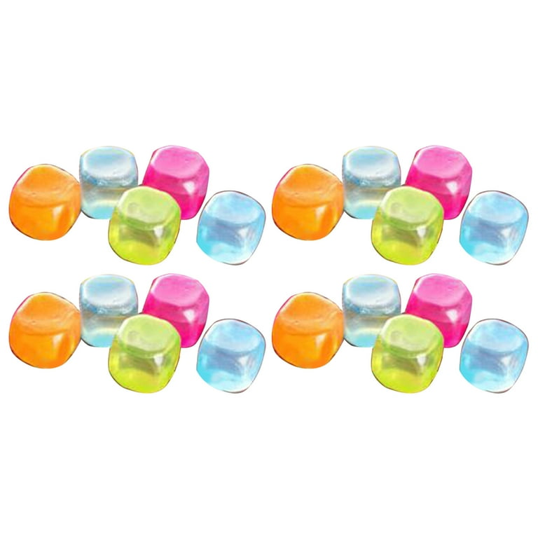 Reusable Plastic Ice Cubes 15 Piece Set Freezable Fruit Shape Reusable