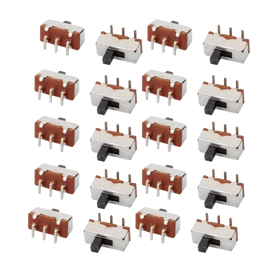 20Pcs DC50V 0.5A 2 Position 3P SPDT Micro Slide Switch Latching Toy Switch - Walmart.com