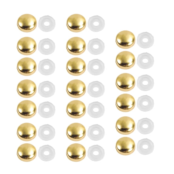 20Pcs Decorative Nails Glass Fixing Screws Plastic Washers Screw Covers ...