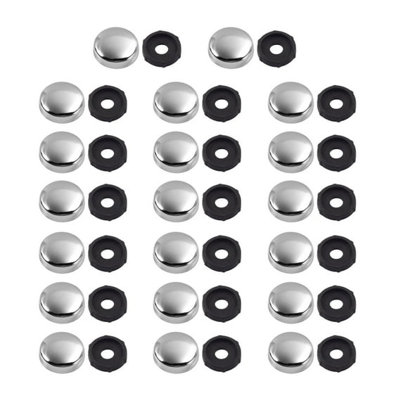 20Pcs Decorative Screw Cover Mirror Fixing Screws Caps Cover Fastener ...