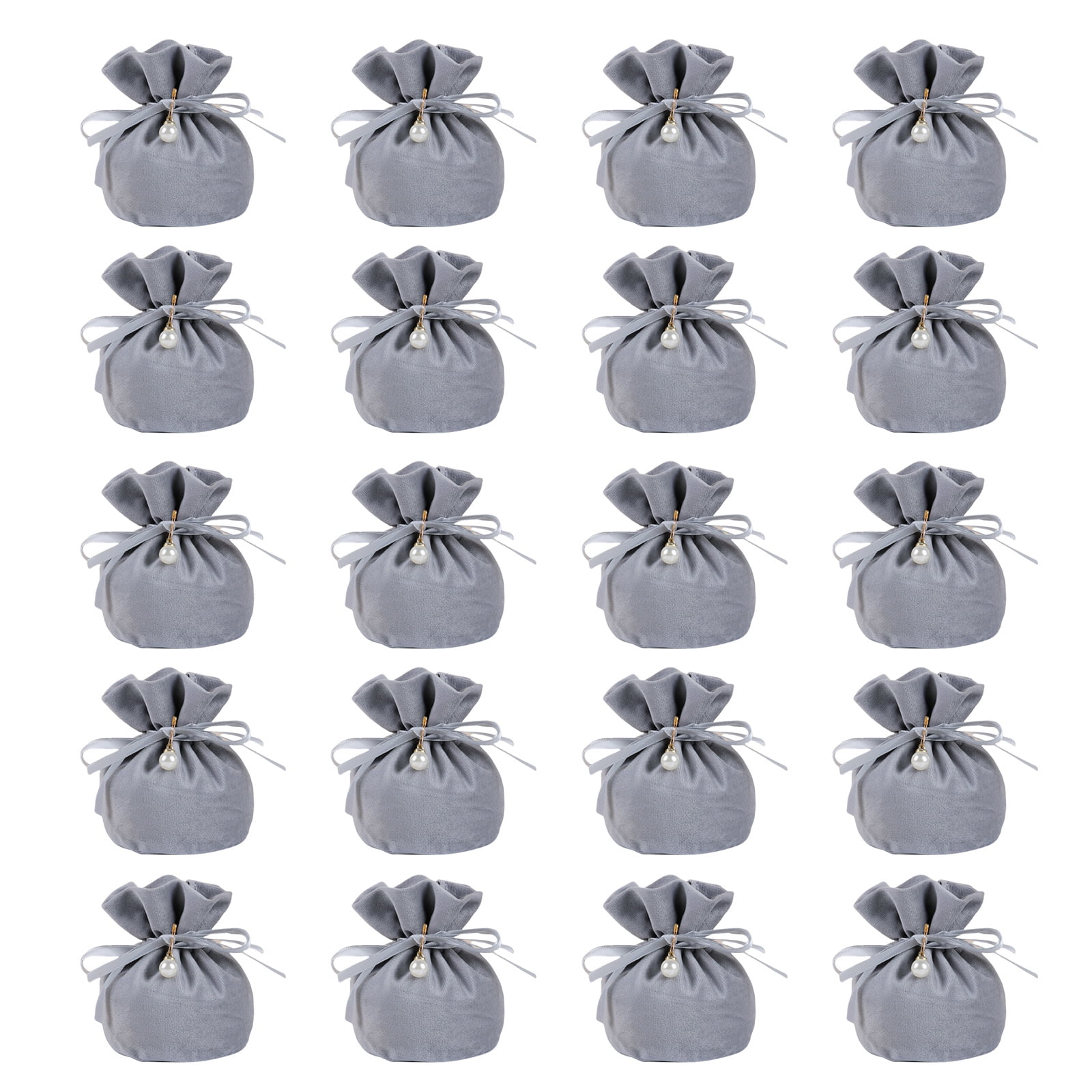 20Pcs Delicate Plush Gift Storage Pouches Luxurious Plush Pouches for ...