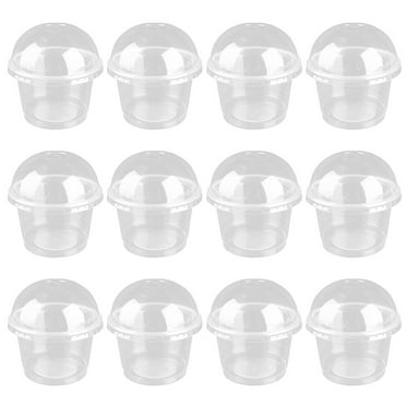 Plastic Dessert Cups - 2.3oz 10Pack Square Clear Dessert Cups, Mini ...