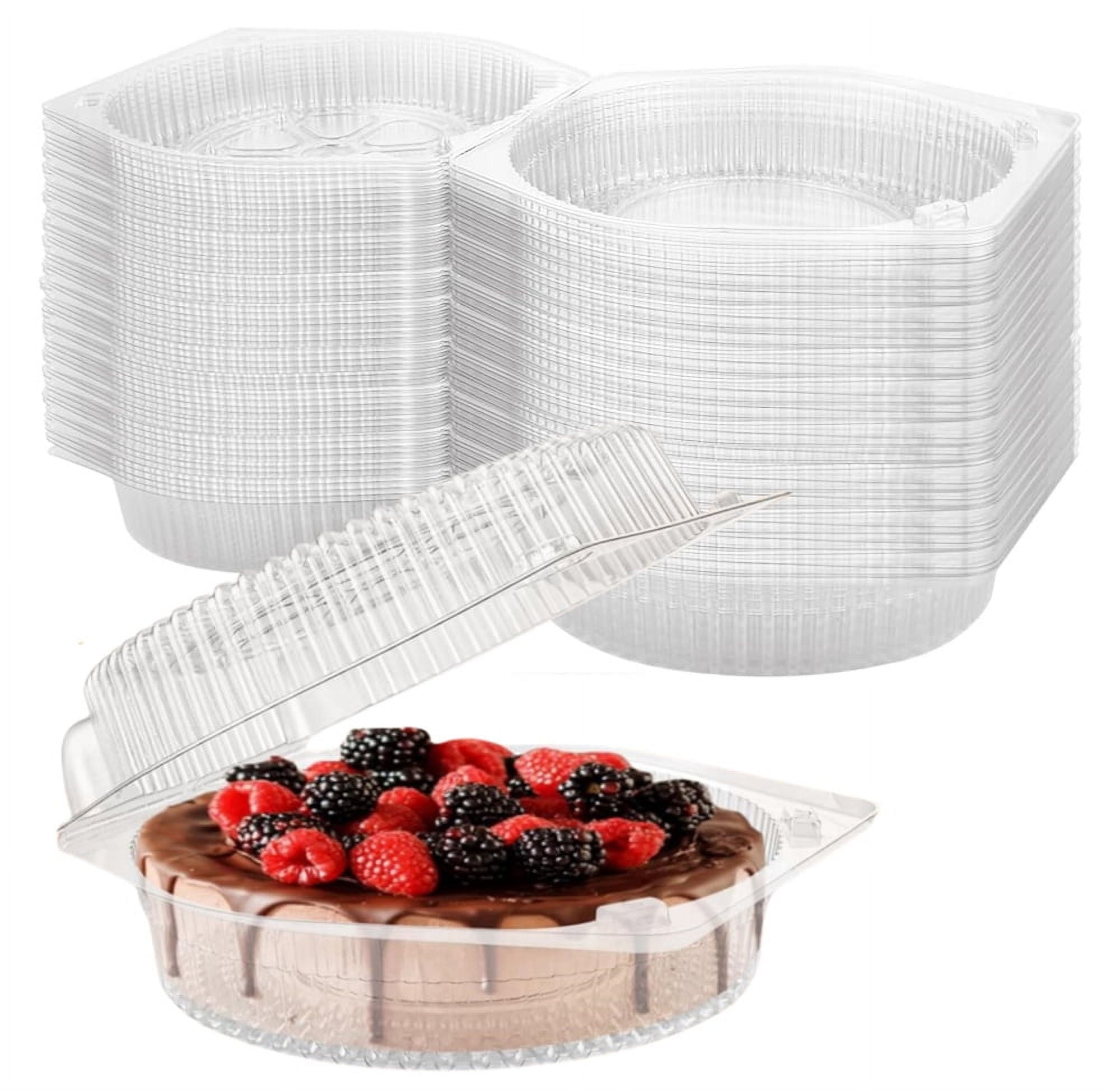 20Pcs Disposable Pie Containers,Plastic Pie Pans with Hinged Locking ...