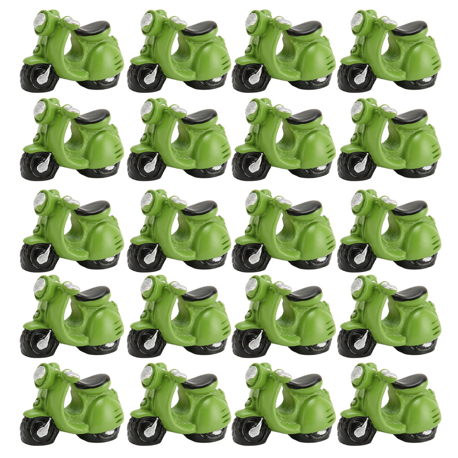 20Pcs Dollhouse Motorcycle Mini Resin Realistic Dollhouse Miniature ...
