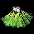 20Pcs Double Fishing Assist Hook Kits Small Jigs Jigging Hook Assist ...