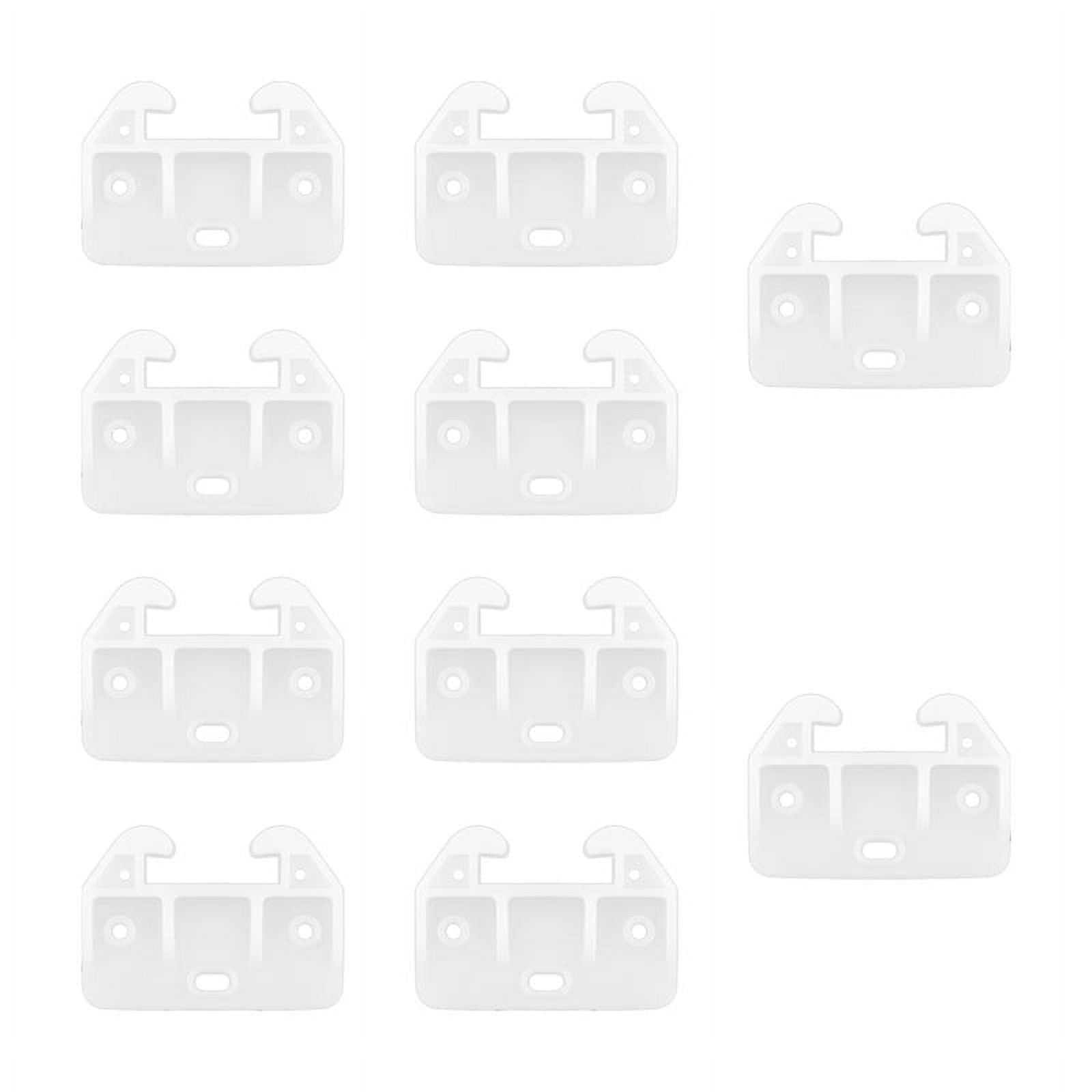 20Pcs Drawer Track Guides Plastic Slides Replacement Furniture Parts ...