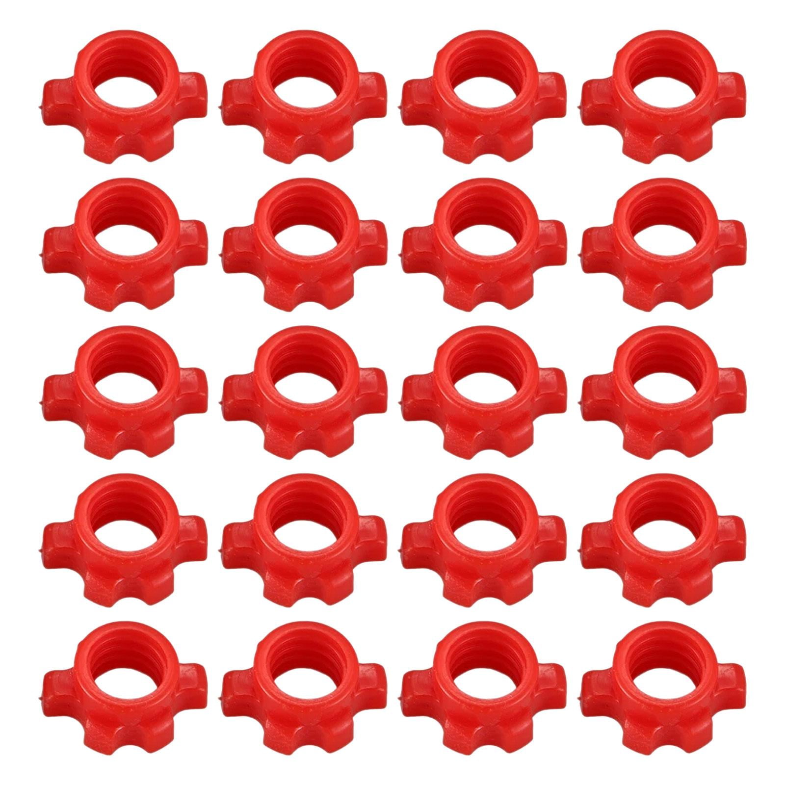 20Pcs Dumbbell Bar Nut, Fixing Screws, Household Barbell Screw Clamp ...