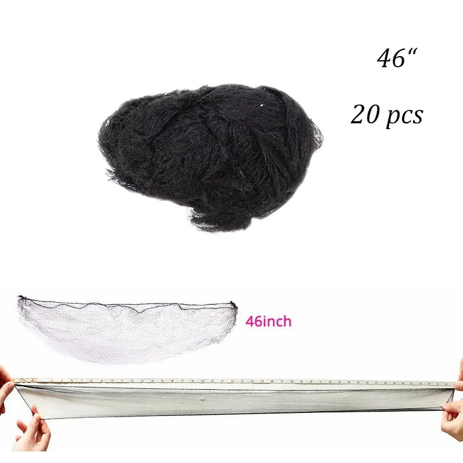 20Pcs Durable Nylon Hair Net For Bun Hair Hair style Tool Black Beige ...