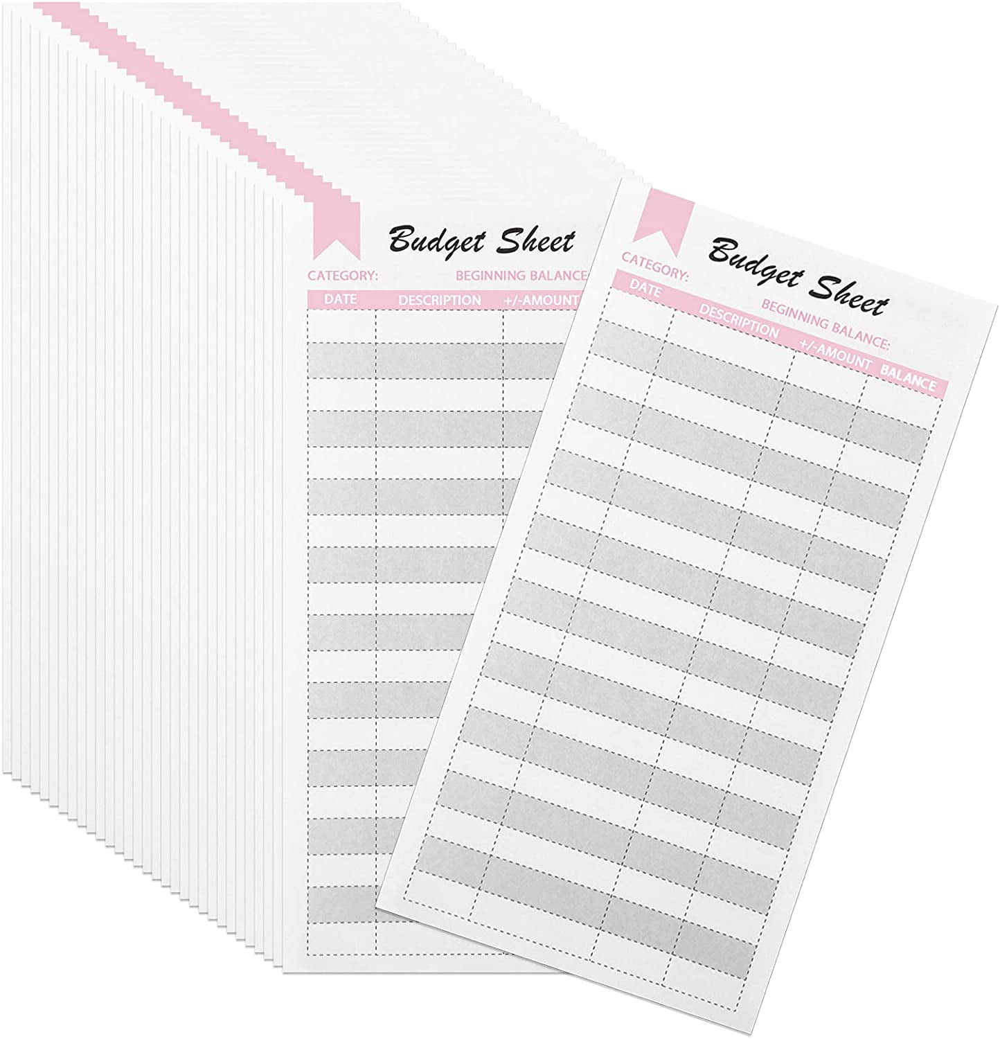 20Pcs Expense Budget Sheets, Bill Organizer for A6 Budget Binder, Cash ...