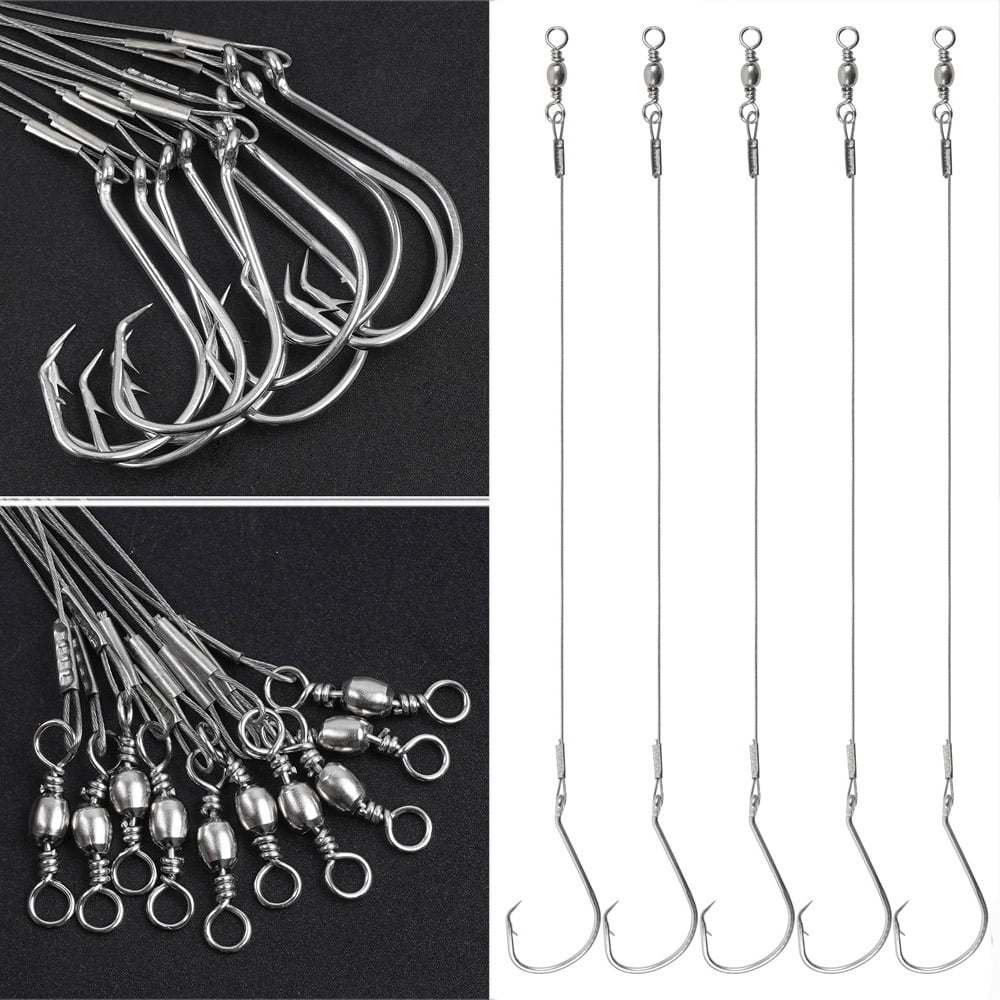 20Pcs Fishing Circle Hooks Saltwater Catfish Hooks Catfishing rig with ...