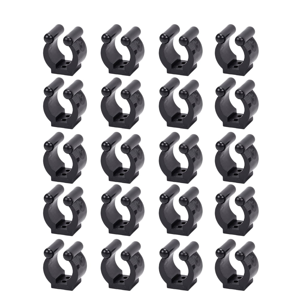 20Pcs Fishing Rod Holder Clip Billiards Pool Cue Clips Fishing Rod ...
