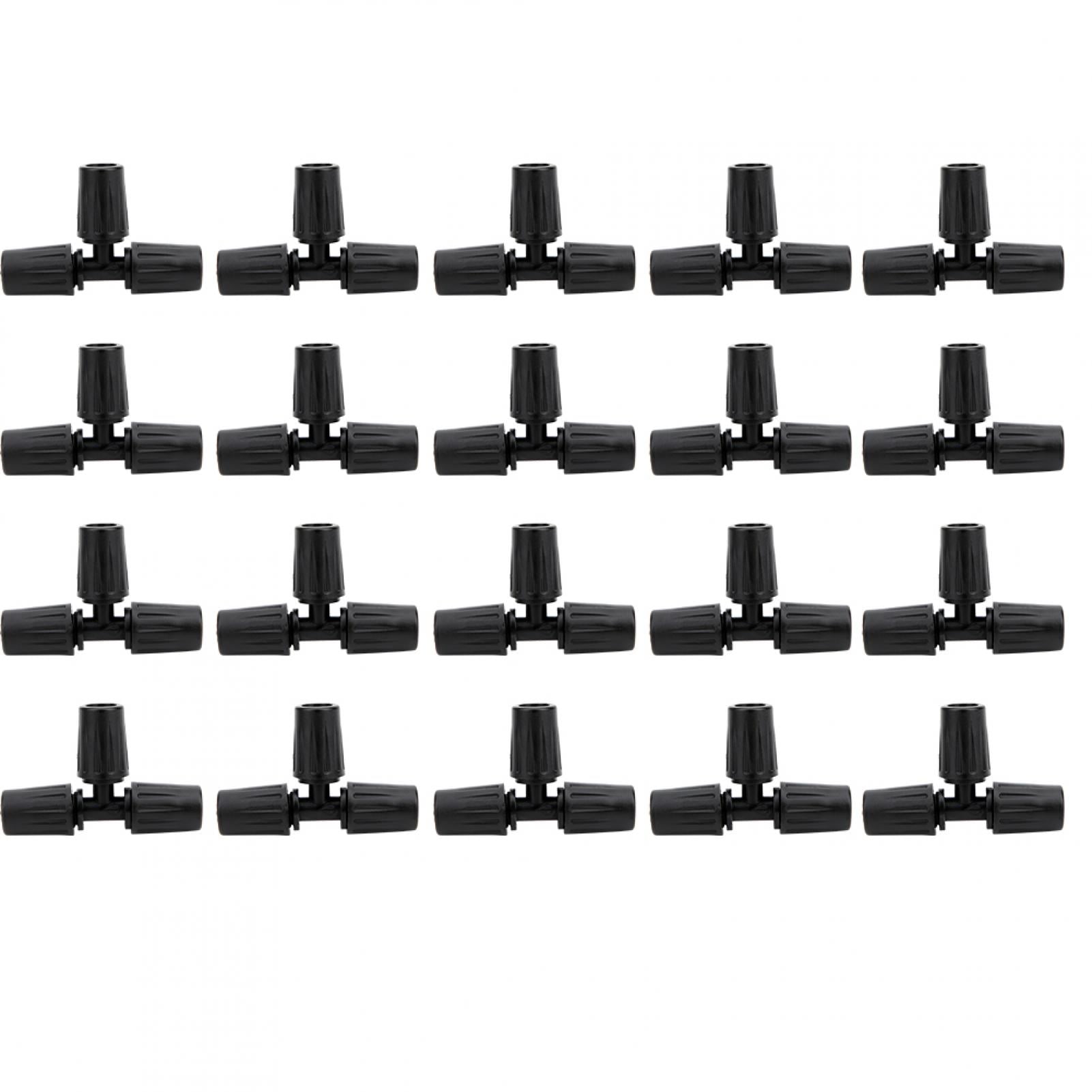 20Pcs Flat Tee Connector 4/7 4mm Hose Connector for Micro Sprinkler ...