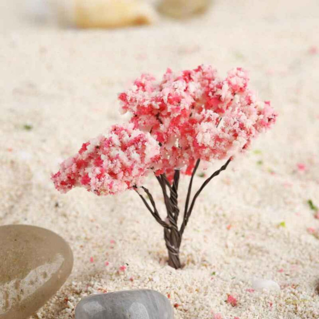 20Pcs Flowering For Cherry Tree Plant Model Tree Railway Layout Scene ...