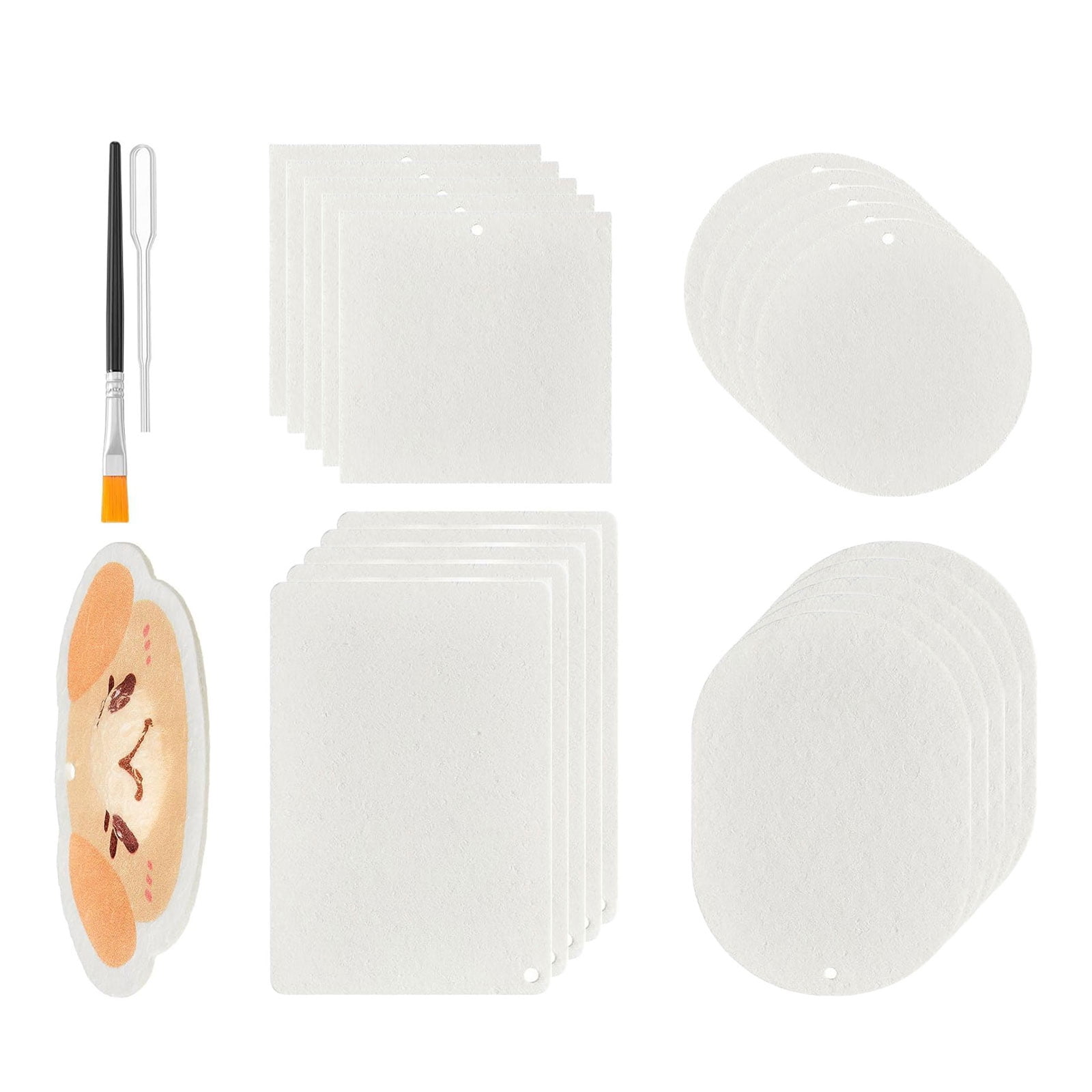 20Pcs Foam Texture Paper Set with Paint Brush Dropper for Artist ...