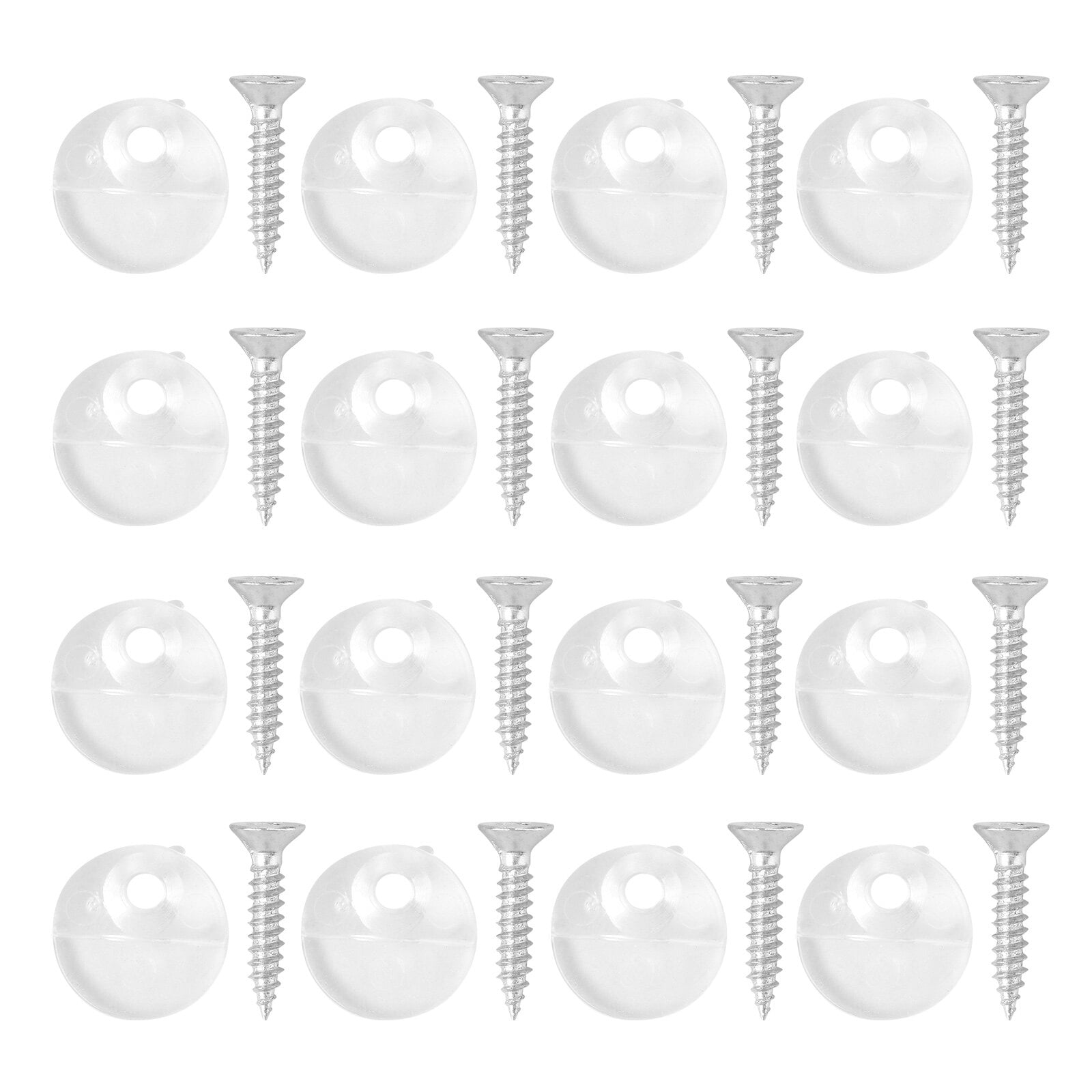 20Pcs Glass Door Clips Easily Installation Fixing Screws Cabinet ...