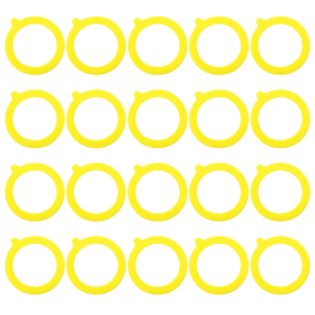 20Pcs Glass Jar Gaskets Replacement Silicone Seal Gaskets Sealing Rings ...
