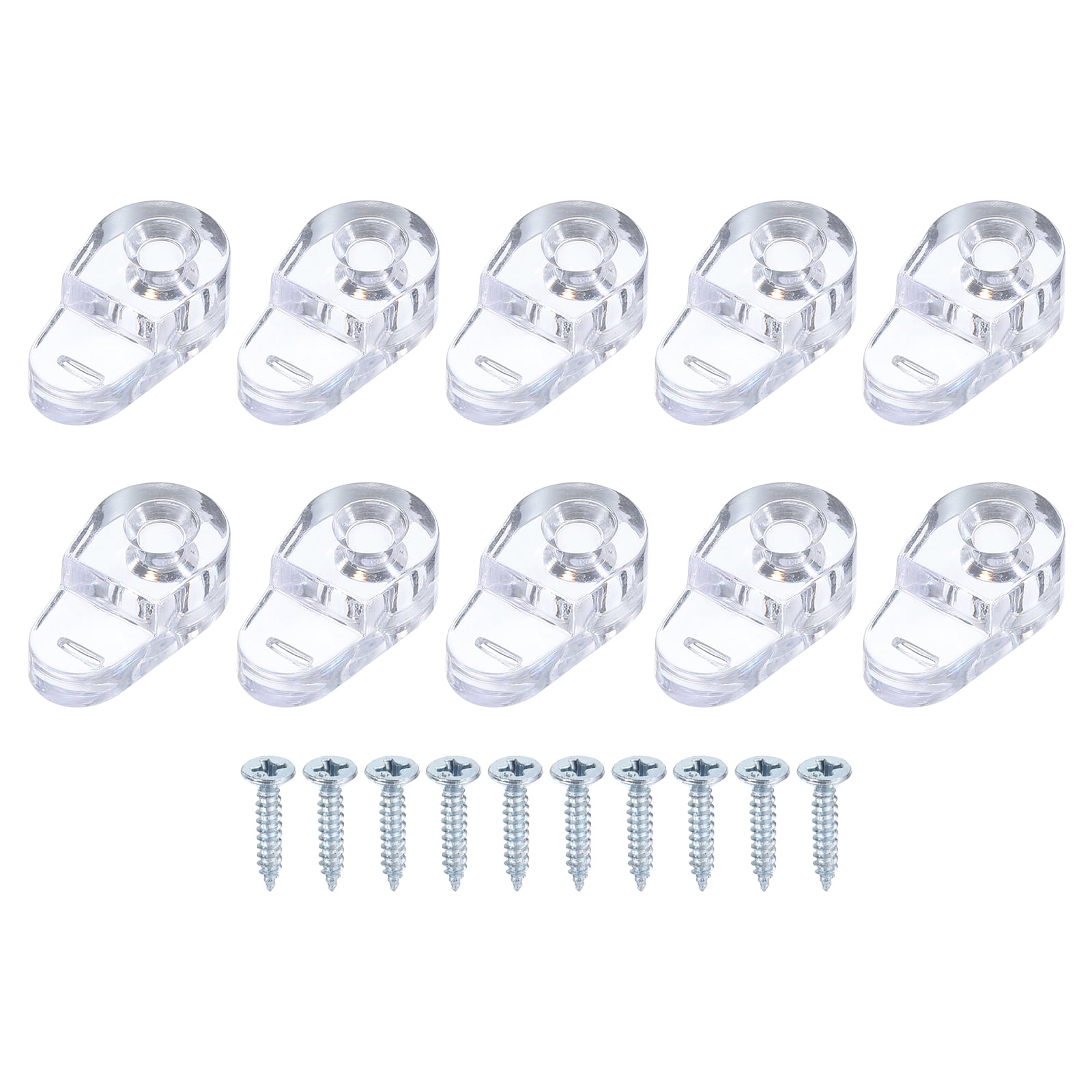 20Pcs Glass Retainer Clips, Plastic Cabinet Door Panel Clip Mirror ...