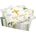 20Pcs God Bless Napkins Baptism Napkins, 2Ply Disposable Cross ...