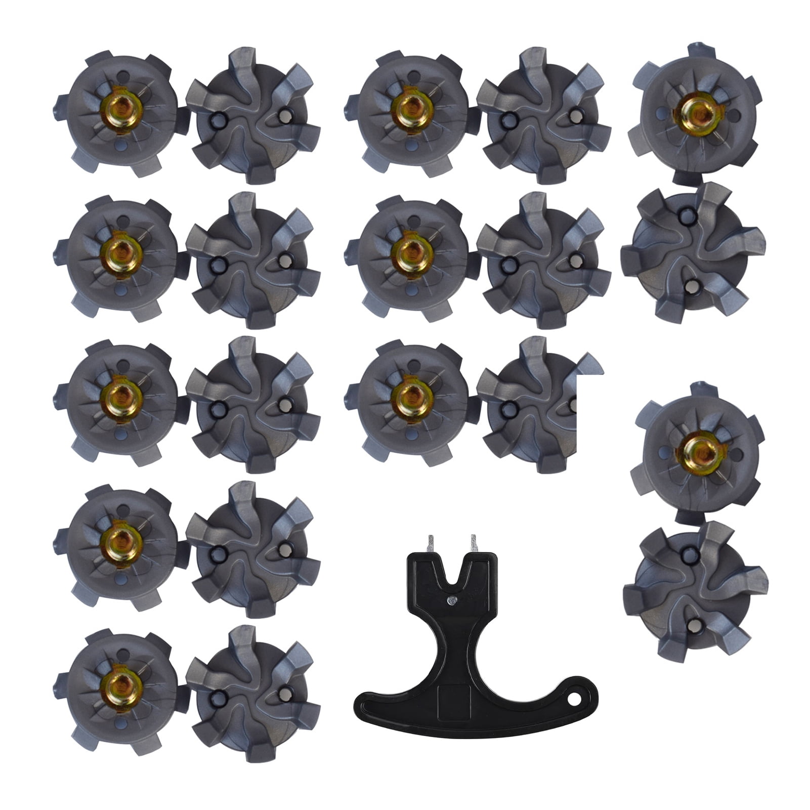 20Pcs Golf Spikes Golf Shoe Spikes with Wrench Outdoor Golf Shoe Spikes ...