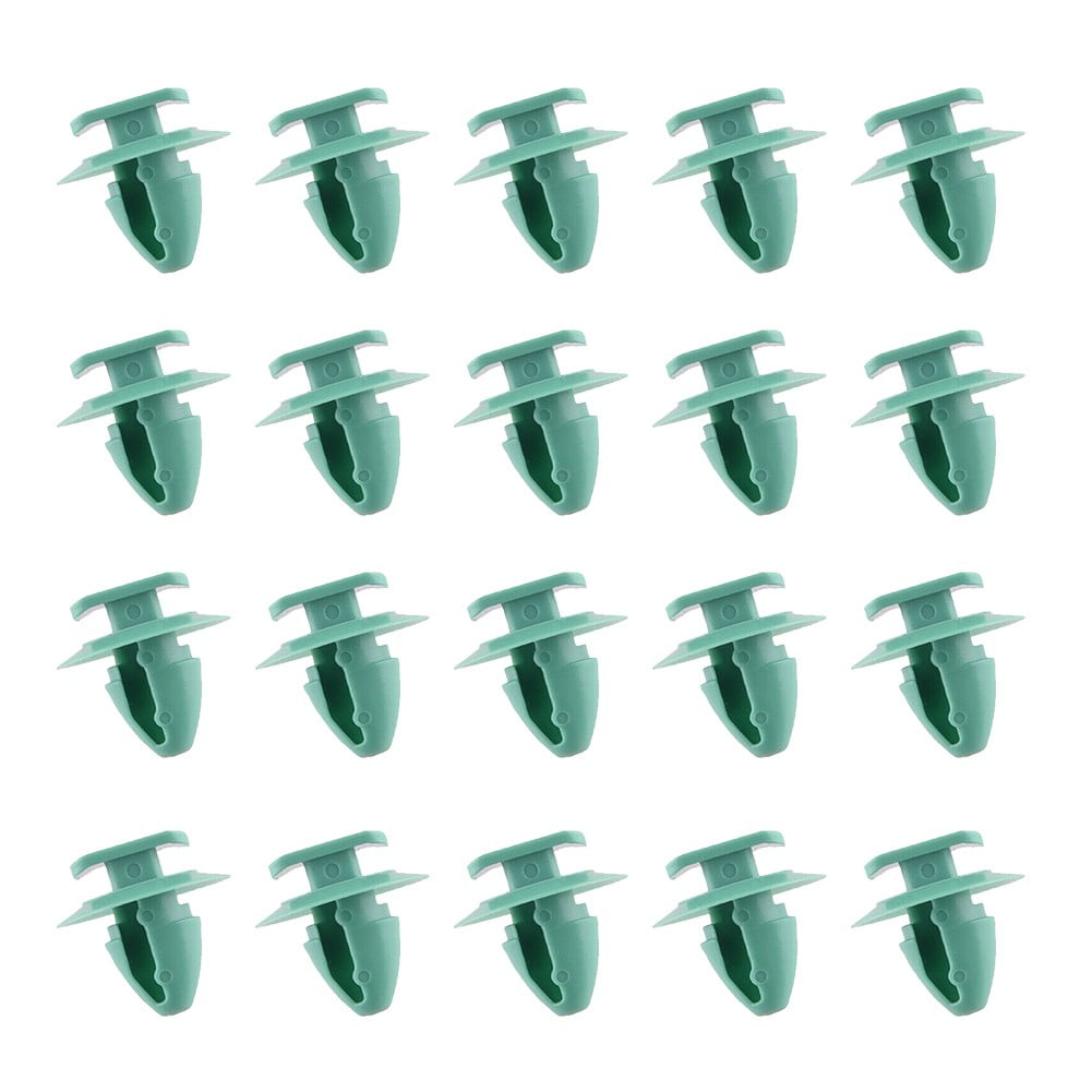20Pcs Green Wheel Arch Fender Flare Molding Trim Retainer Clips Fit For ...