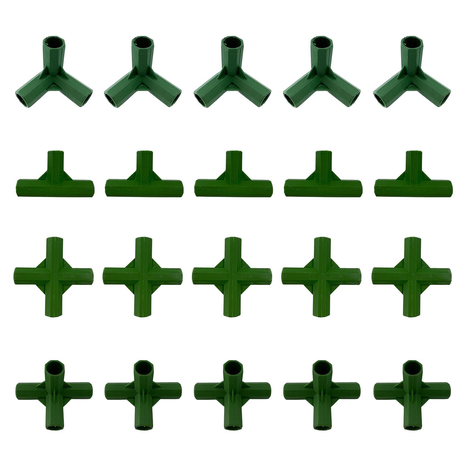 20Pcs Greenhouse Frame Connectors 11MM, Plastic PVC Building Connector ...