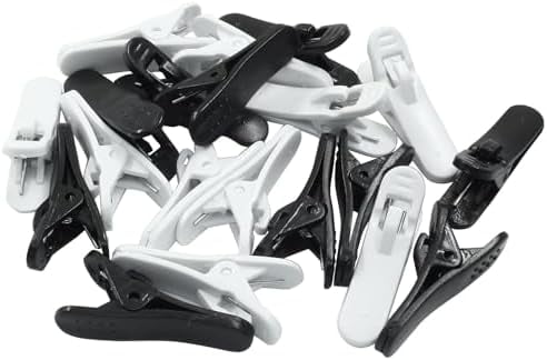 20Pcs Headphone Cable Clip, Black and White Headset Wire Clip Mini Cord ...