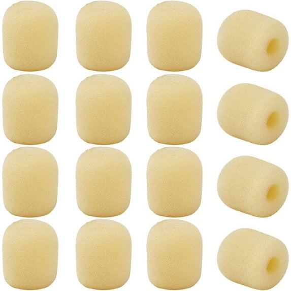 20Pcs Headset Mic Covers Foam Microphone Wind Cover Small Mini Sponge ...