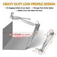 20Pcs Heavy Duty Aluminum Rain Gutter Hangers With Pre-Inserted Screws ...