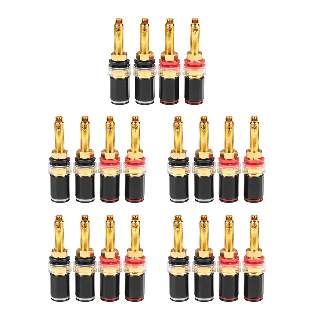 20Pcs Hifi Speaker Terminal Binding Post Pure Copper Gold Plated ...