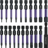 Tonsiki Hex Head Allen Wrench Drill Bit Set 24pcs (Metric&SAE), 1/4” Hex-Shank S2 Steel Allen ...