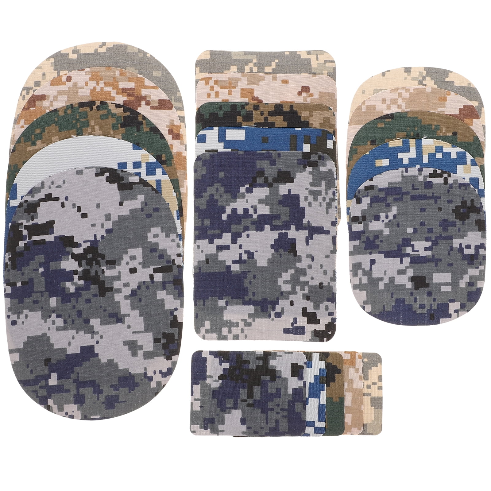 20Pcs Iron On Patches Clothes Camouflage Patches Clothes Repair Patches ...