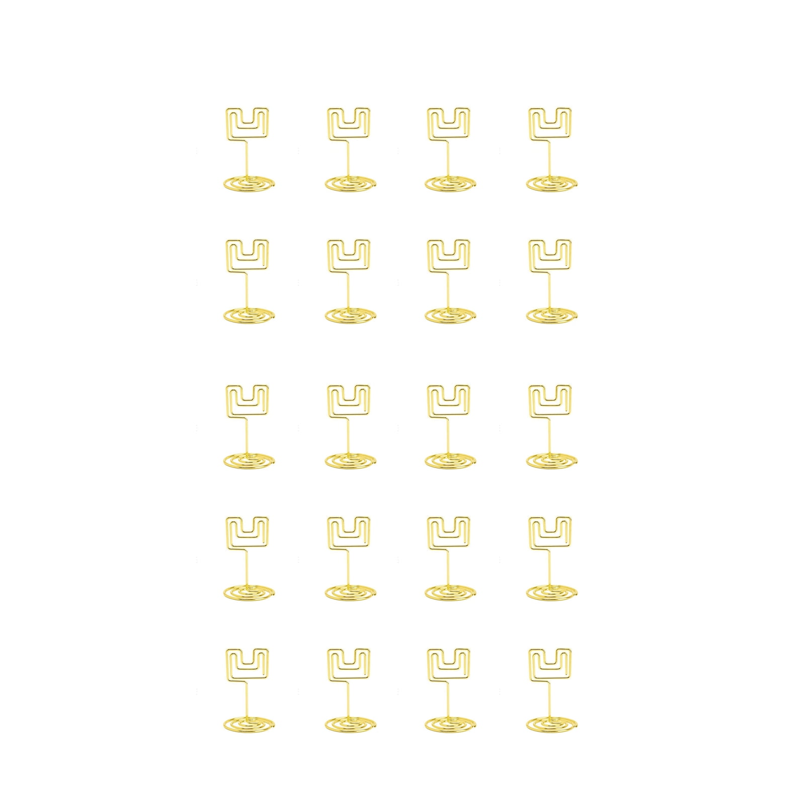 20Pcs Iron Wire Metal Note Memo Holder Place Card Holder Photo Display ...