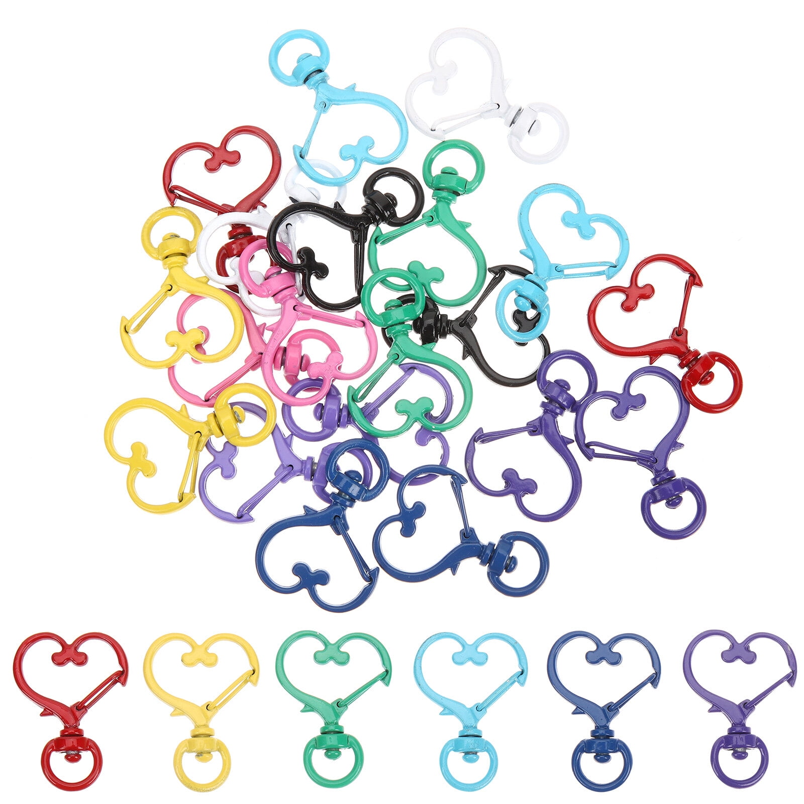 CHICHUMID Keychain Clip Lavender Alloy Snap Hook 20Pcs 1.38x0.98in ...