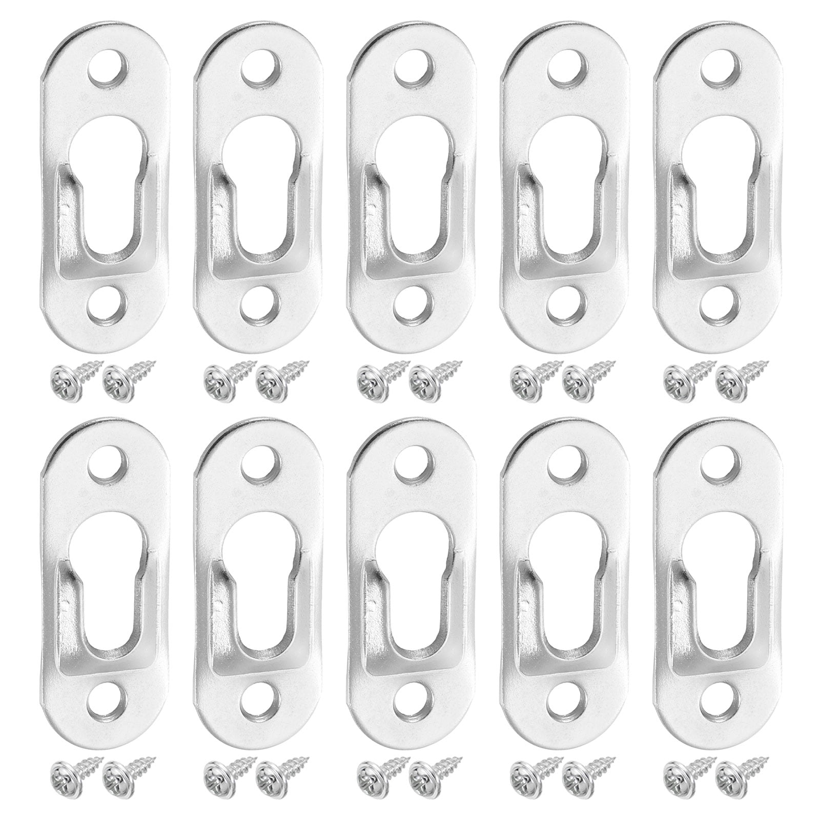 20Pcs Keyhole Picture Frame Hangers, 42x16mm Metal Keyhole Hanger ...
