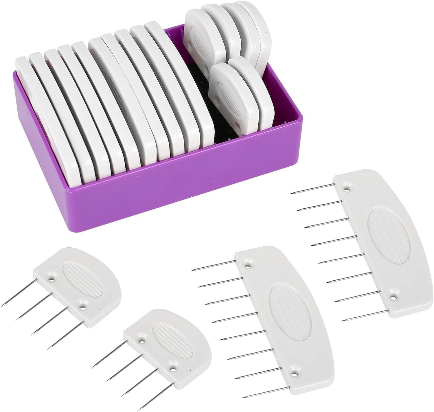 20Pcs Knit Blocking Pins, Kvago Knit Blocking Combs Set, Crochet ...