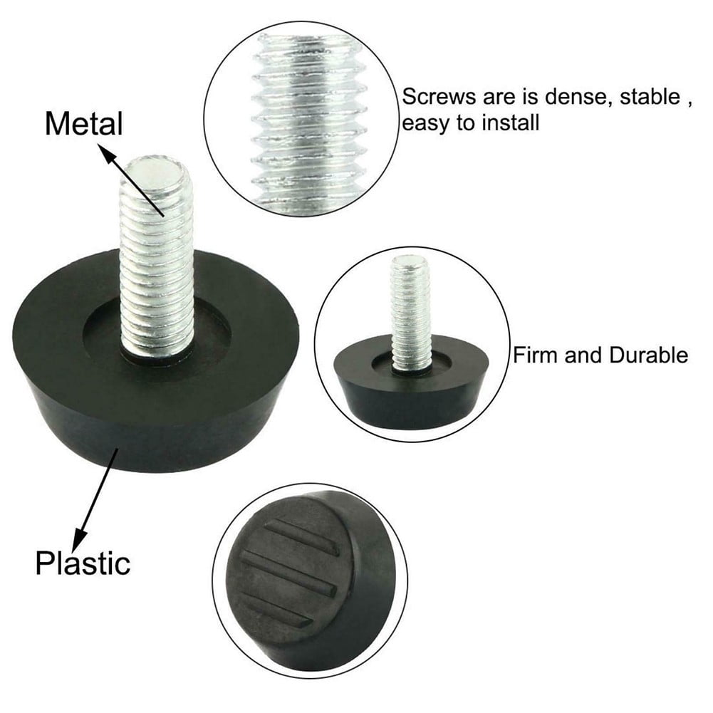 20Pcs Leveling Foot Chair Glide Leveling Screw On Type Metal&Plastic M6 ...