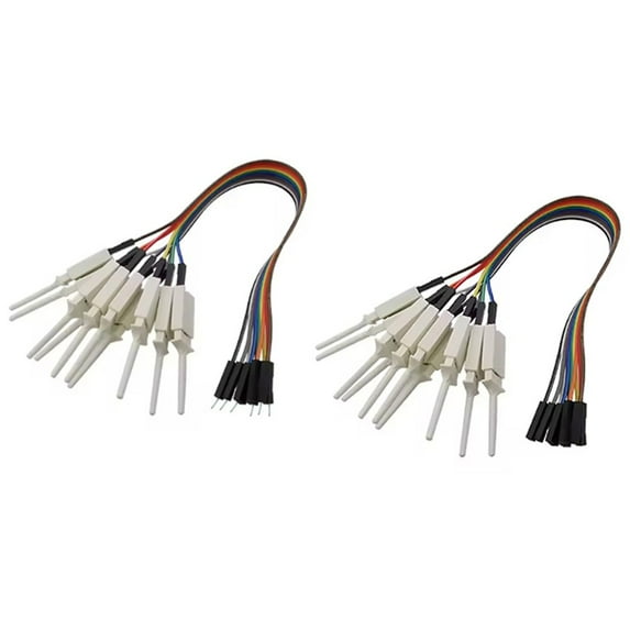 20Pcs Logic Analyzer Clips 20Cm Cable Clamp Probe Kit 20-Pin Male And ...