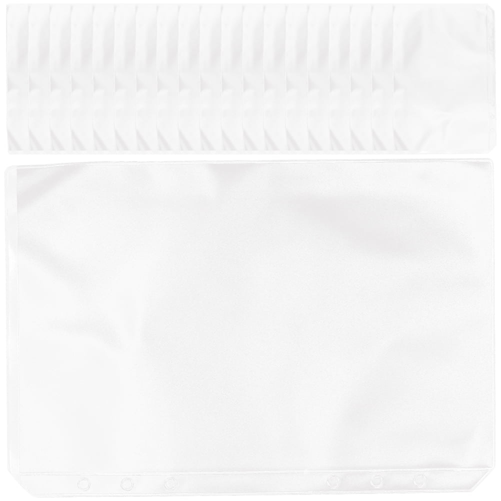 20Pcs Loose Leaf File Pockets Convenient Binder Inserts Reusable Home ...