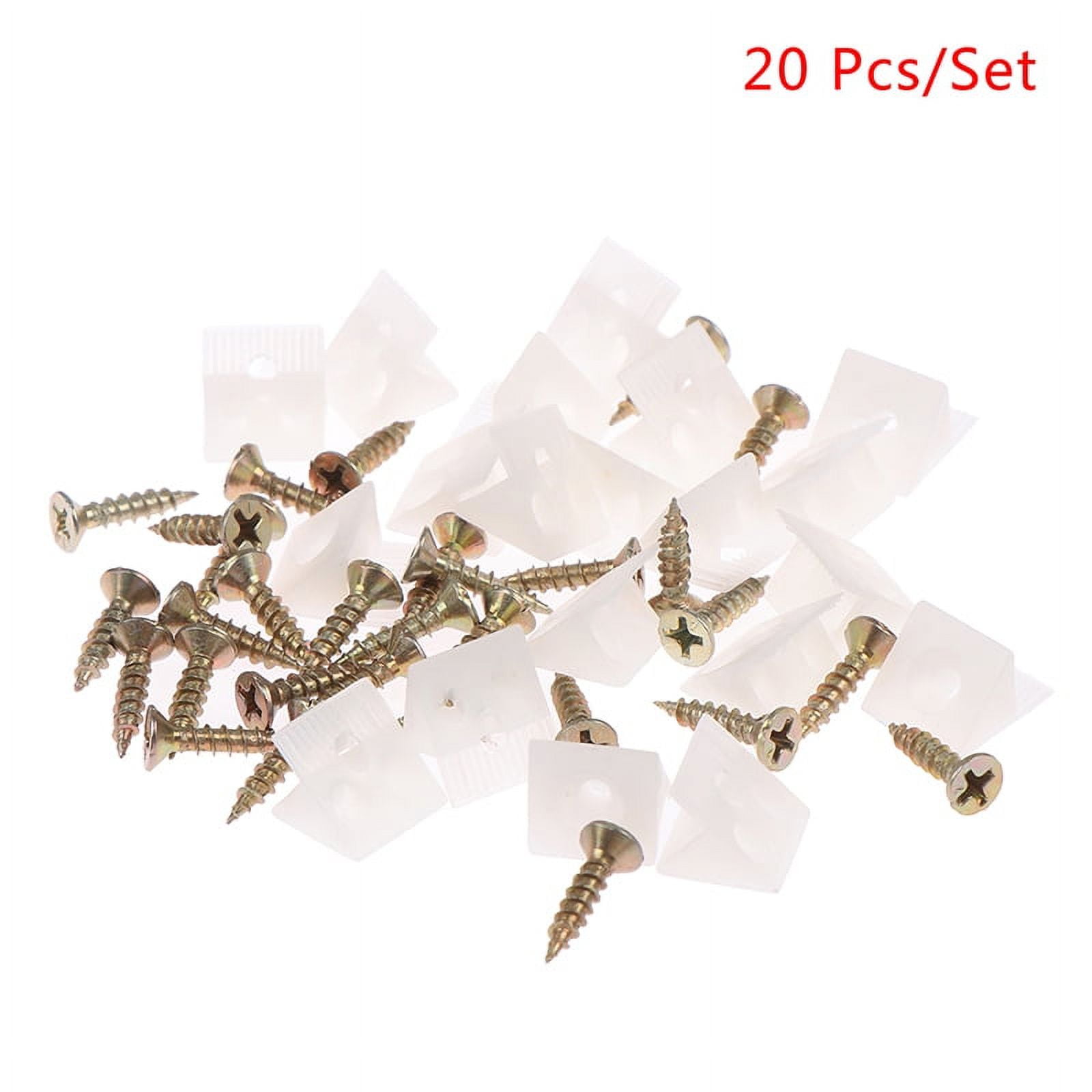 20Pcs/Lot 45 Degree Angle Plastic Corner Bracket Block For Furniture ...