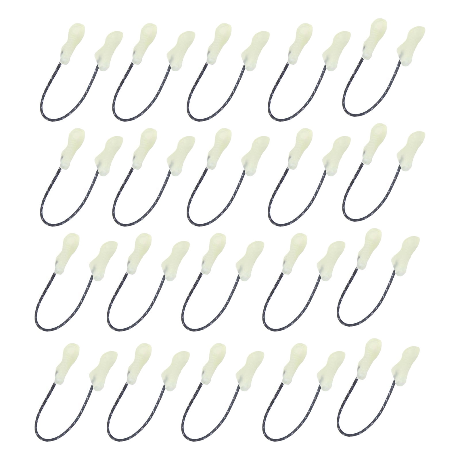 20Pcs Luminously Zippers Pulls Cord Extender Suitcases Tent Backpacks ...