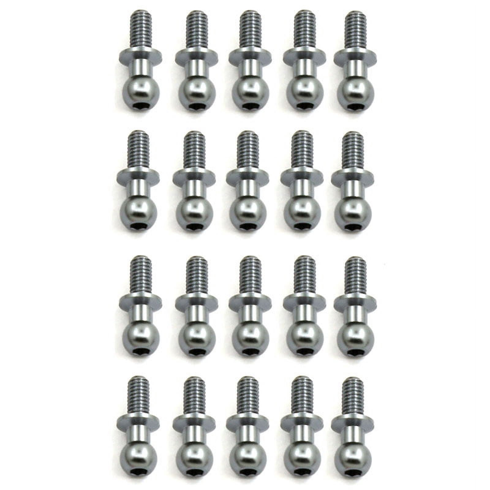 20Pcs M3 Metal Hex Ball Head Screws for TT01 TT02 D5 1/10 RC Drift Car ...