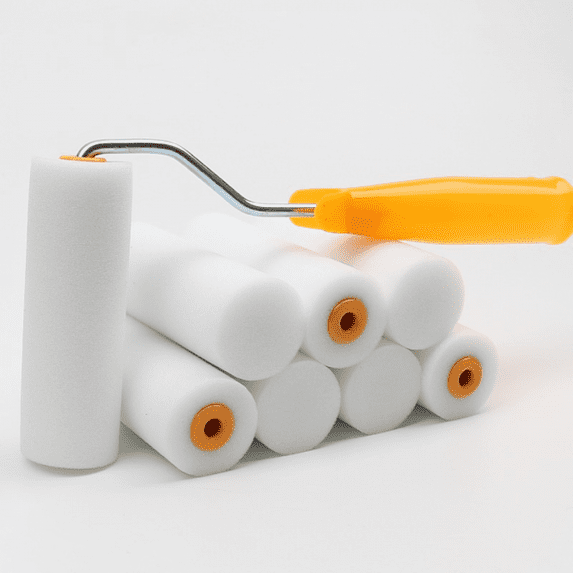 20Pcs MINI FOAM PAINT ROLLER 4" SLEEVES PAINTING DECORATING SPONGE ...