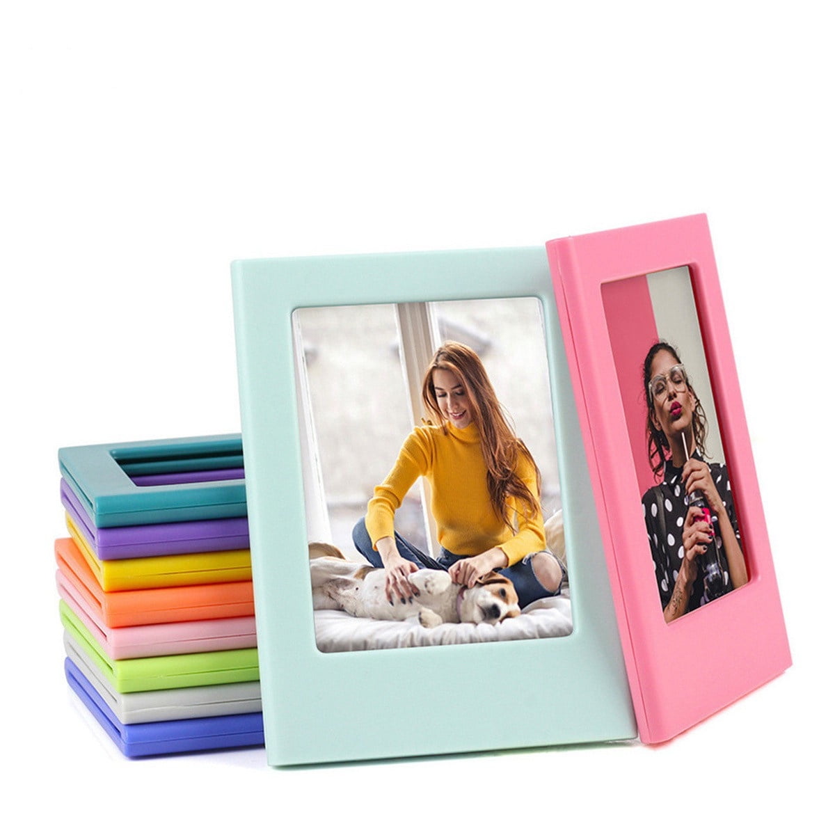 20Pcs Magnets Photo Frame, Mini Photo Frame 3'', Wallet Size Photo ...