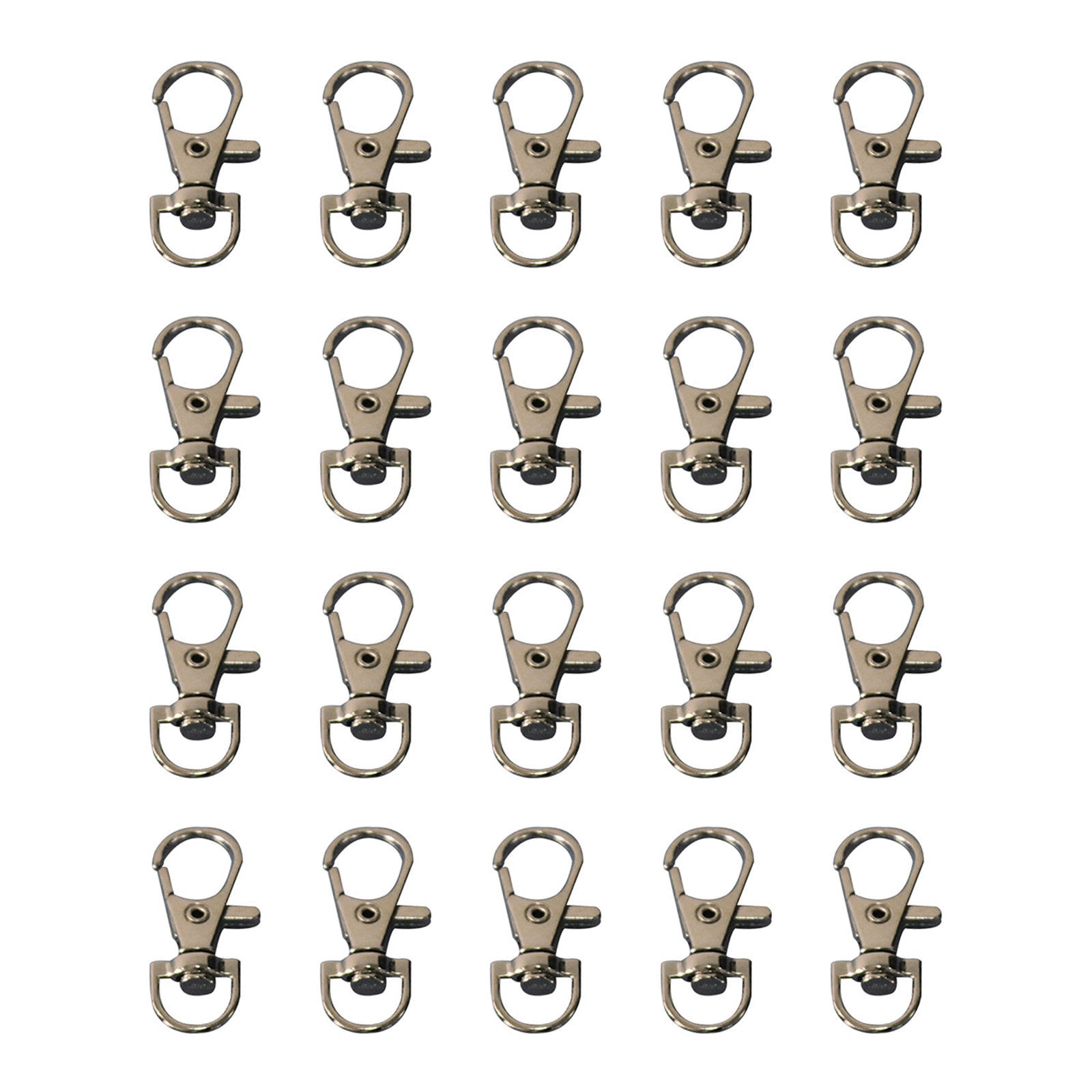 20Pcs Metal Hooks 360 Degree Clips Door Locks for Pet Cages Chains ...