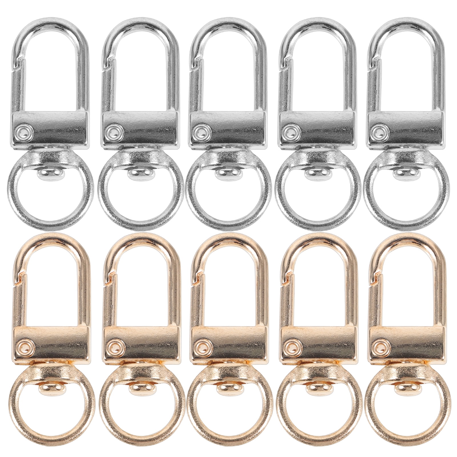 20Pcs Metal Keyring Clips Metal Keychain Clasp Heavy Duty Metal Key ...