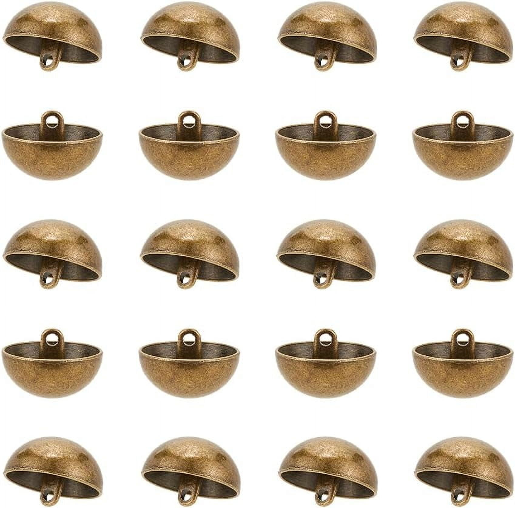 20Pcs Metal Mushroom Domed Buttons Round Sewing Buttons Shank Buttons ...